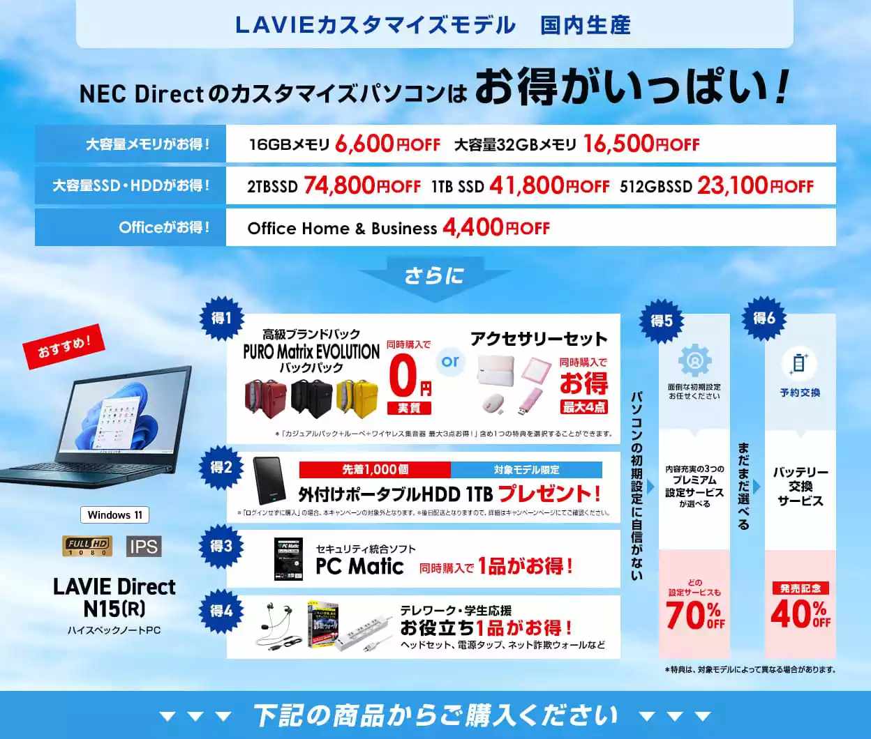 2022年夏モデル LAVIE Direct N15(R) （ノートパソコン）NEC Direct｜NEC LAVIE公式サイト